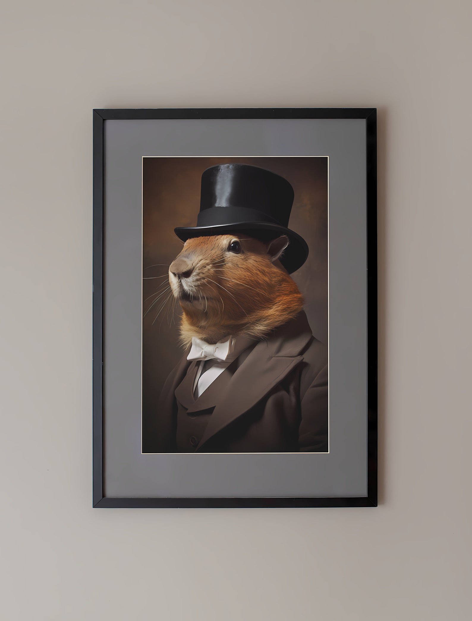 Capybara Portrait, Renaissance Art, General Pet Portrait, Renaissance ...