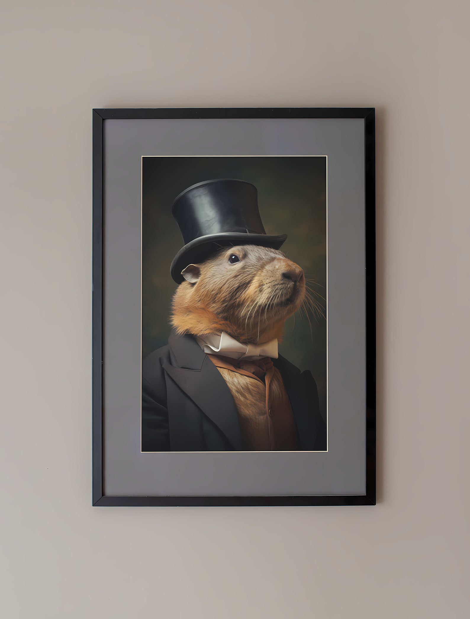 Capybara Portrait, Renaissance Art, General Pet Portrait, Renaissance ...