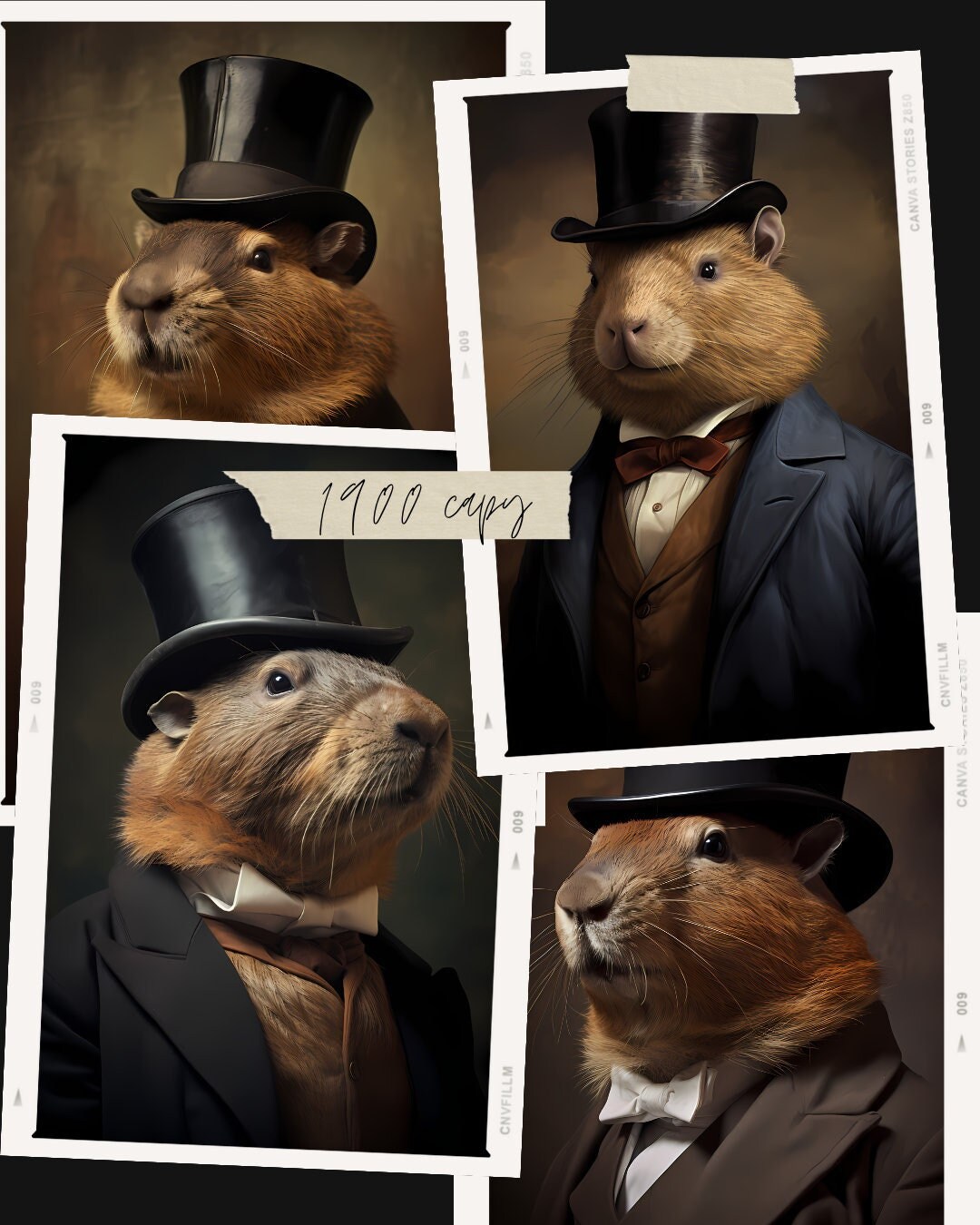 Capybara Portrait, Renaissance Art, General Pet Portrait, Renaissance ...