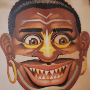Vintage Original 1950's Kellogg's Headhunter Cannibal Mask Ephemera ...