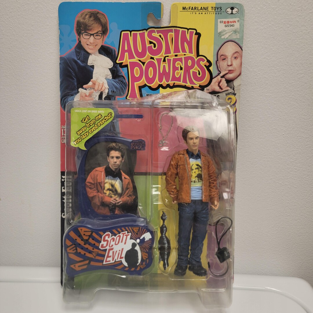 Vintage 1999 Scott Evil Austin Powers Action Figure Mcfarlane Toys ...