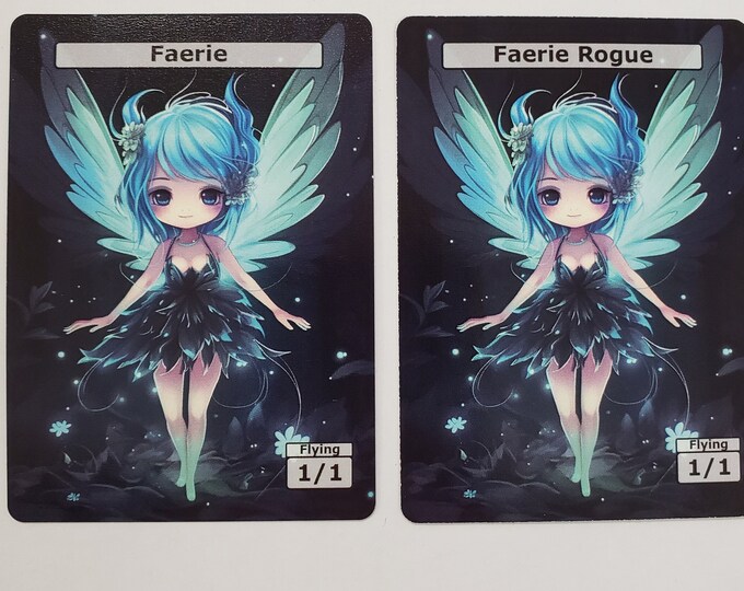 Faerie Rogue Tokens for MTG 3 Cards 2-sided - Etsy