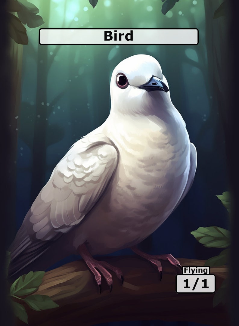 Bird Tokens for MTG 3 Cards 2-sided - Etsy