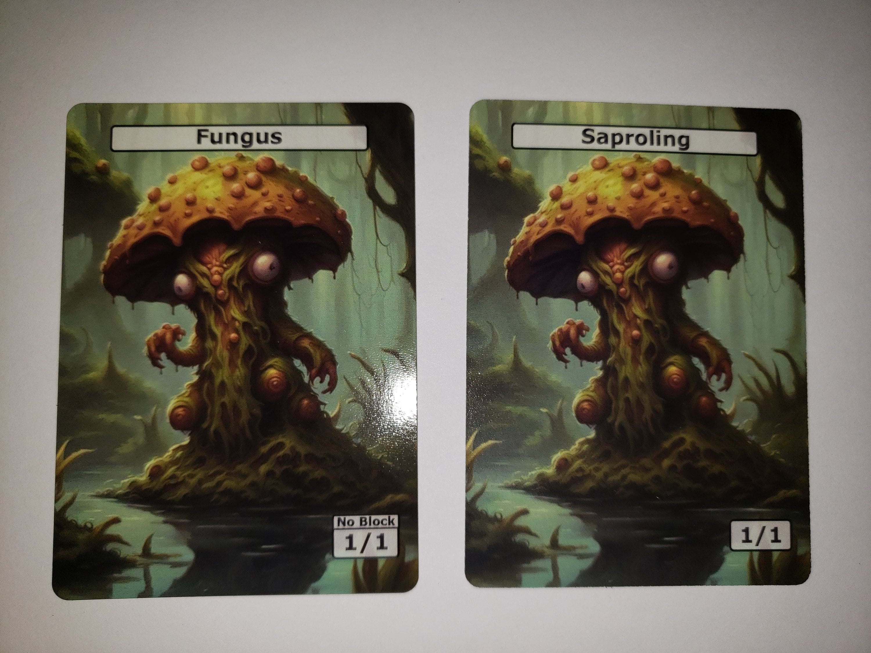 Fungus/saproling Tokens for MTG (3 Cards) [2-sided] - Etsy