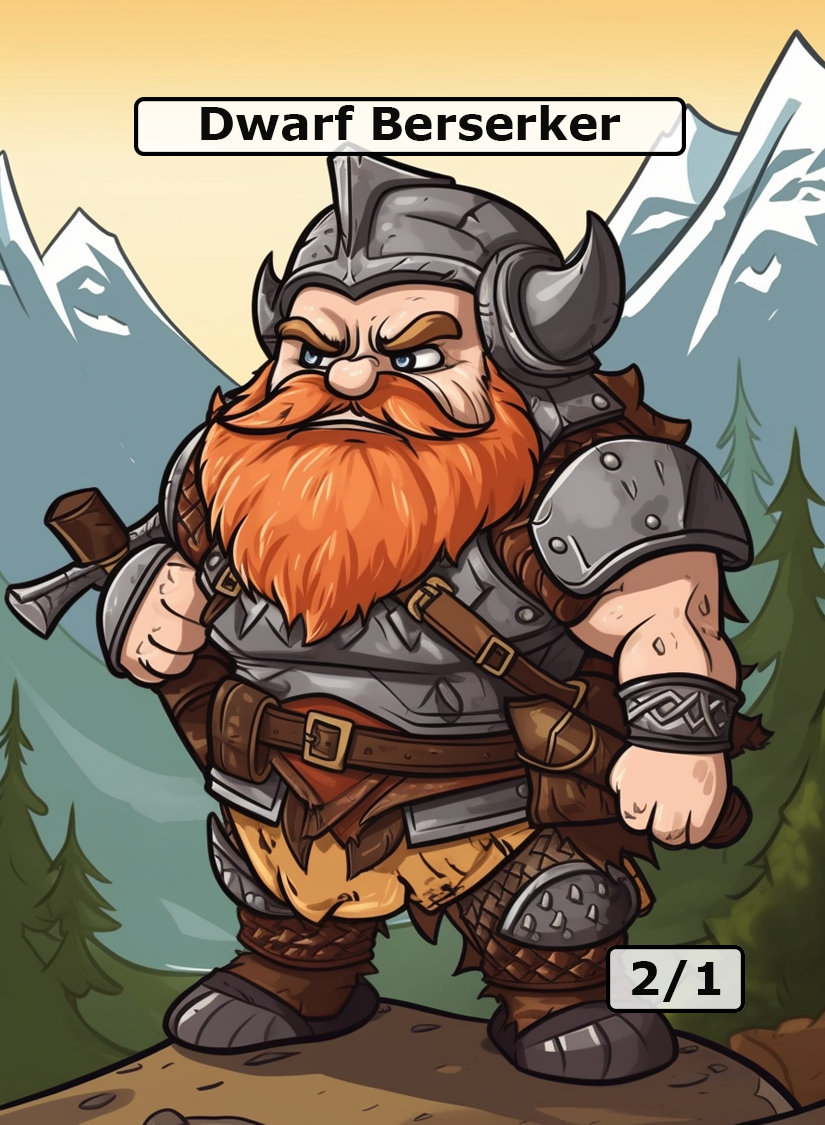 Dwarf Tokens for MTG 3 Cards 2-sided - Etsy