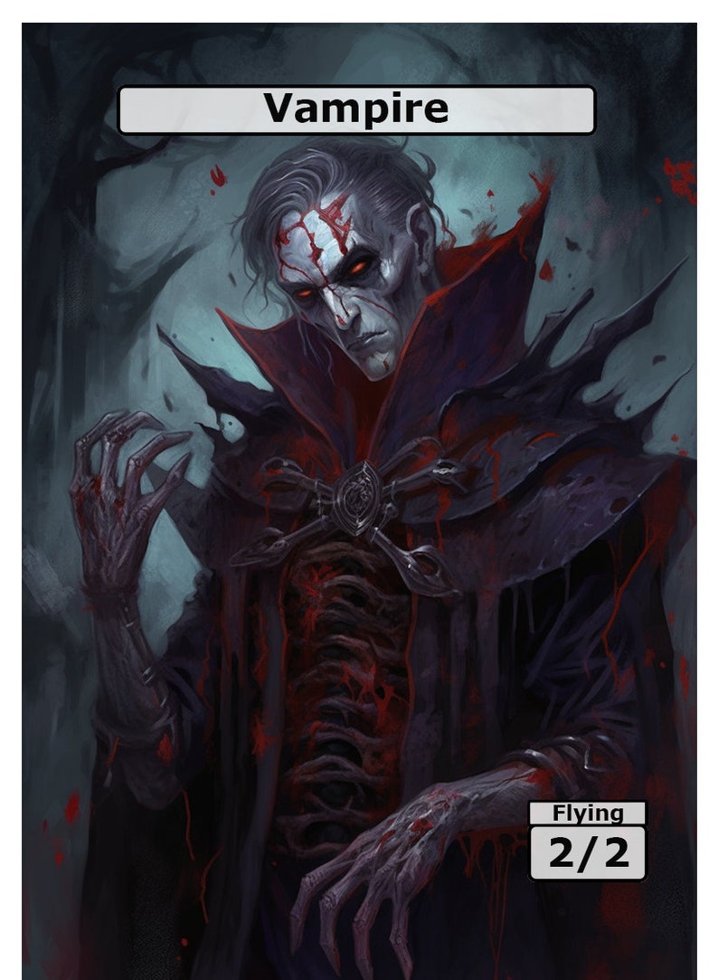 Vampire Tokens for MTG (3 Cards) [2-sided] - Etsy