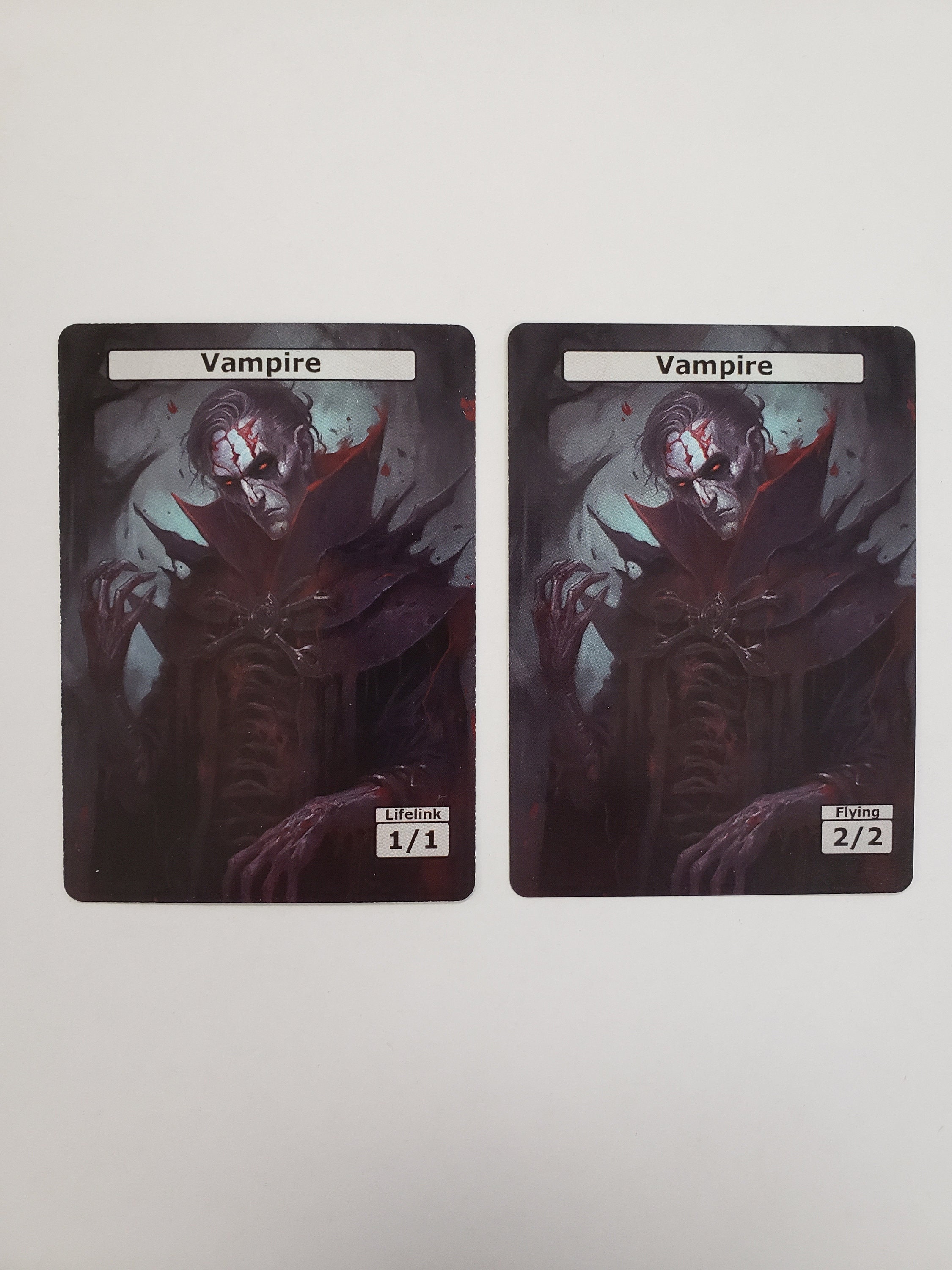 Vampire Tokens for MTG 3 Cards 2-sided - Etsy