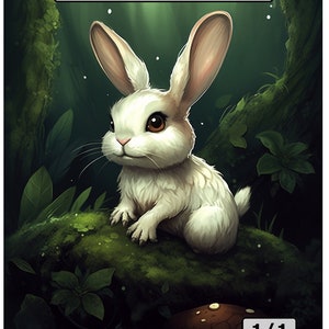 Rabbit Tokens for MTG 3 Cards 2-sided - Etsy