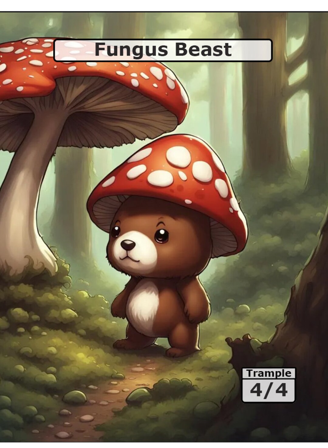 Fungus Beast / Fungus Dinosaur Tokens for MTG (3 Cards) [2-sided] - Etsy