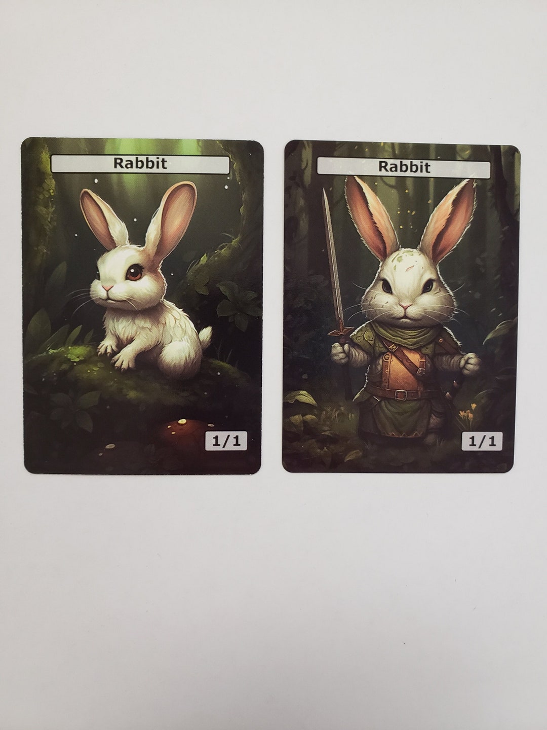 Rabbit Tokens for MTG 3 Cards 2-sided - Etsy