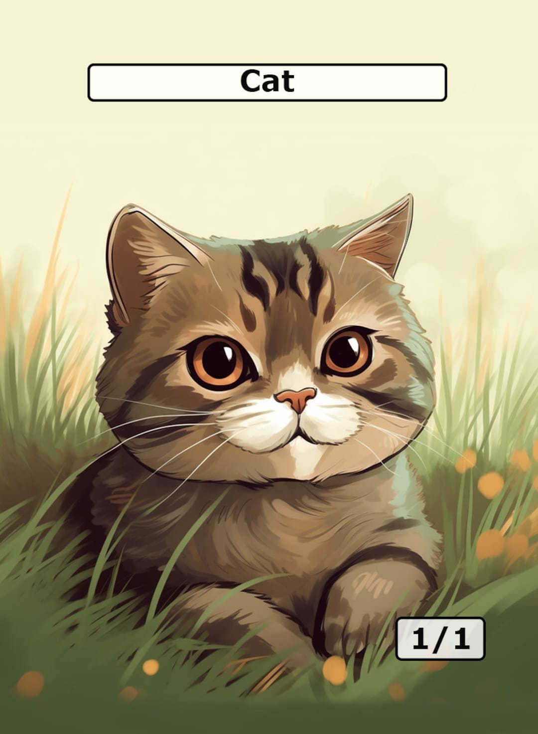 Cat Tokens for MTG (3 Cards) [2-sided] - Etsy