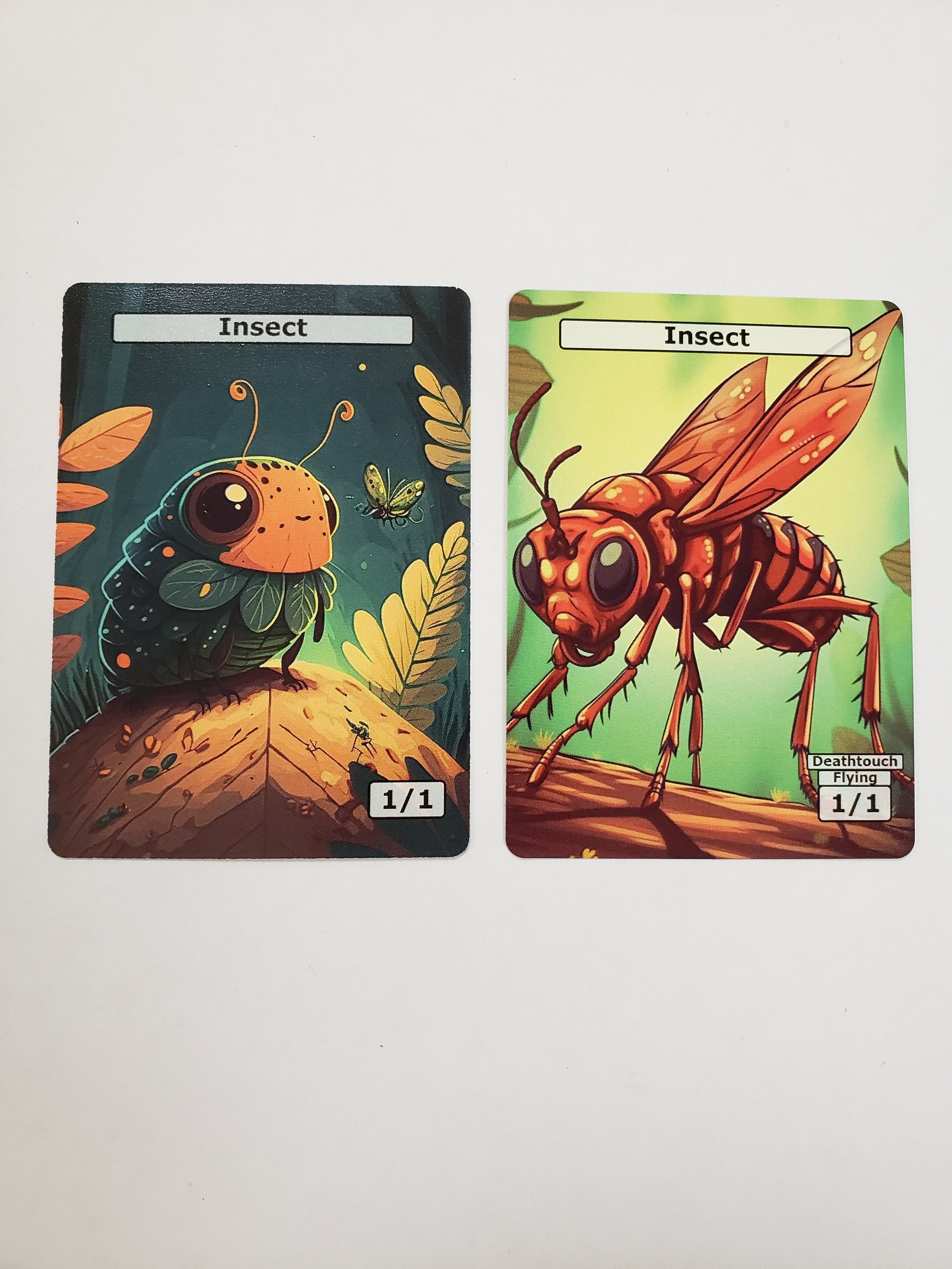Insect Tokens for MTG 3 Cards 2-sided - Etsy