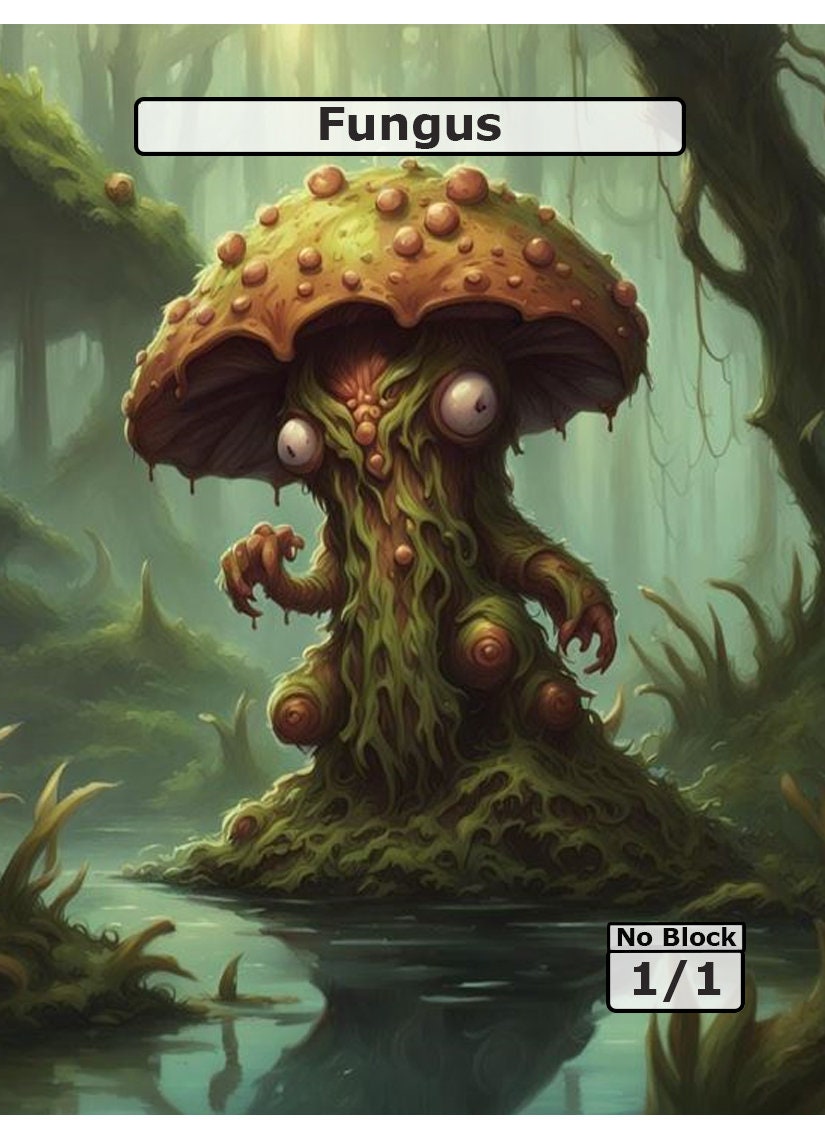 Fungus/saproling Tokens for MTG (3 Cards) [2-sided] - Etsy