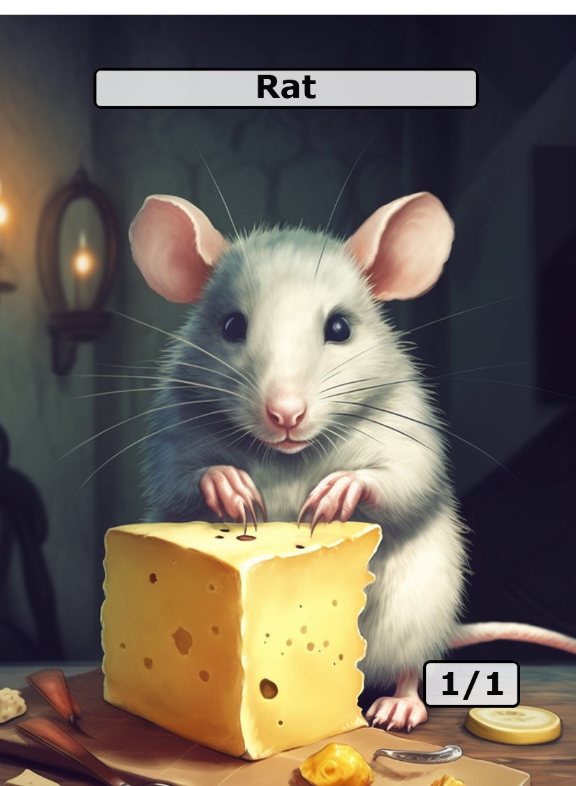 Rat Tokens for MTG (3 Cards) [2-sided] - Etsy