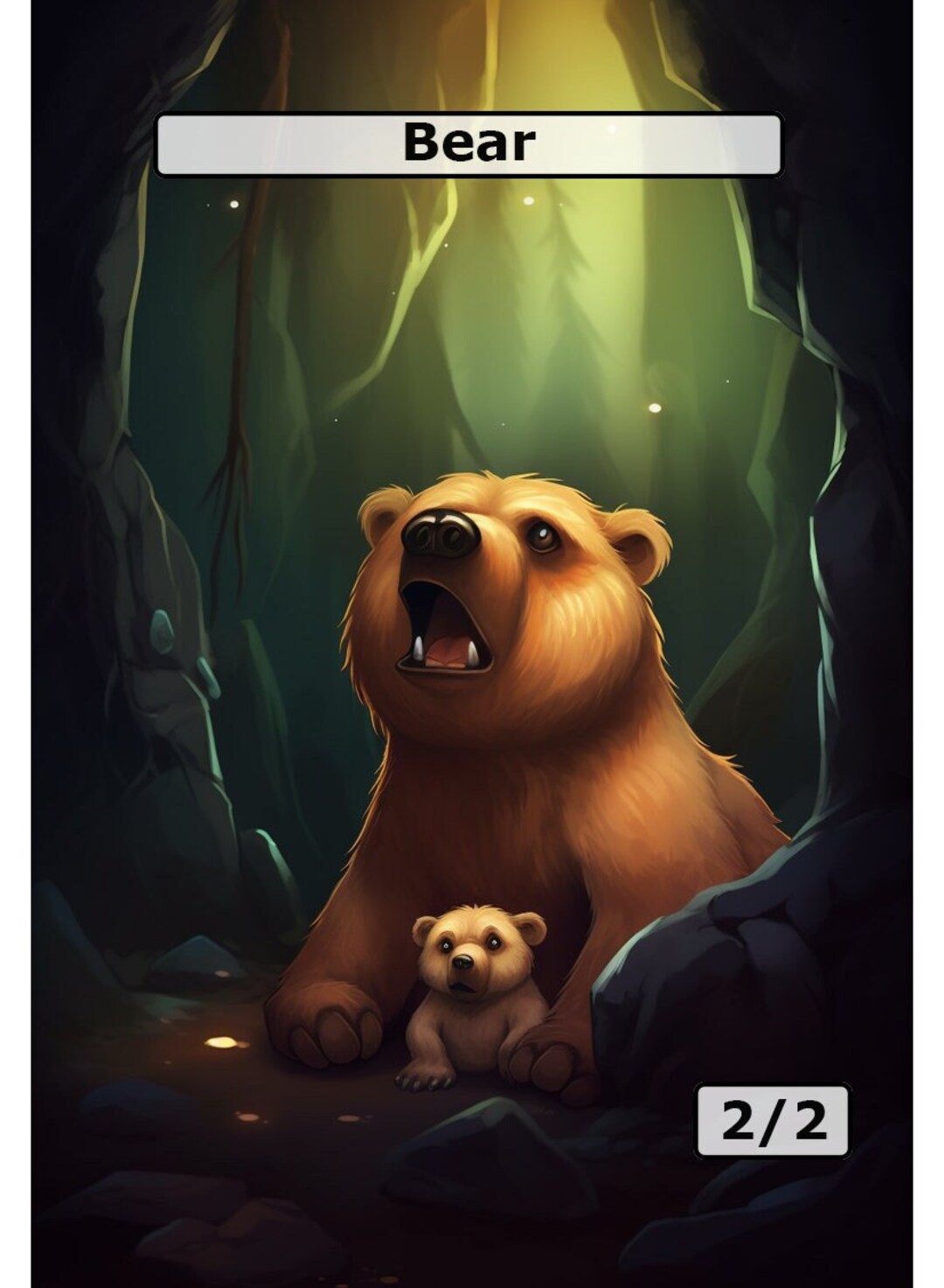 Bear Tokens for MTG (3 Cards) [2-sided] - Etsy