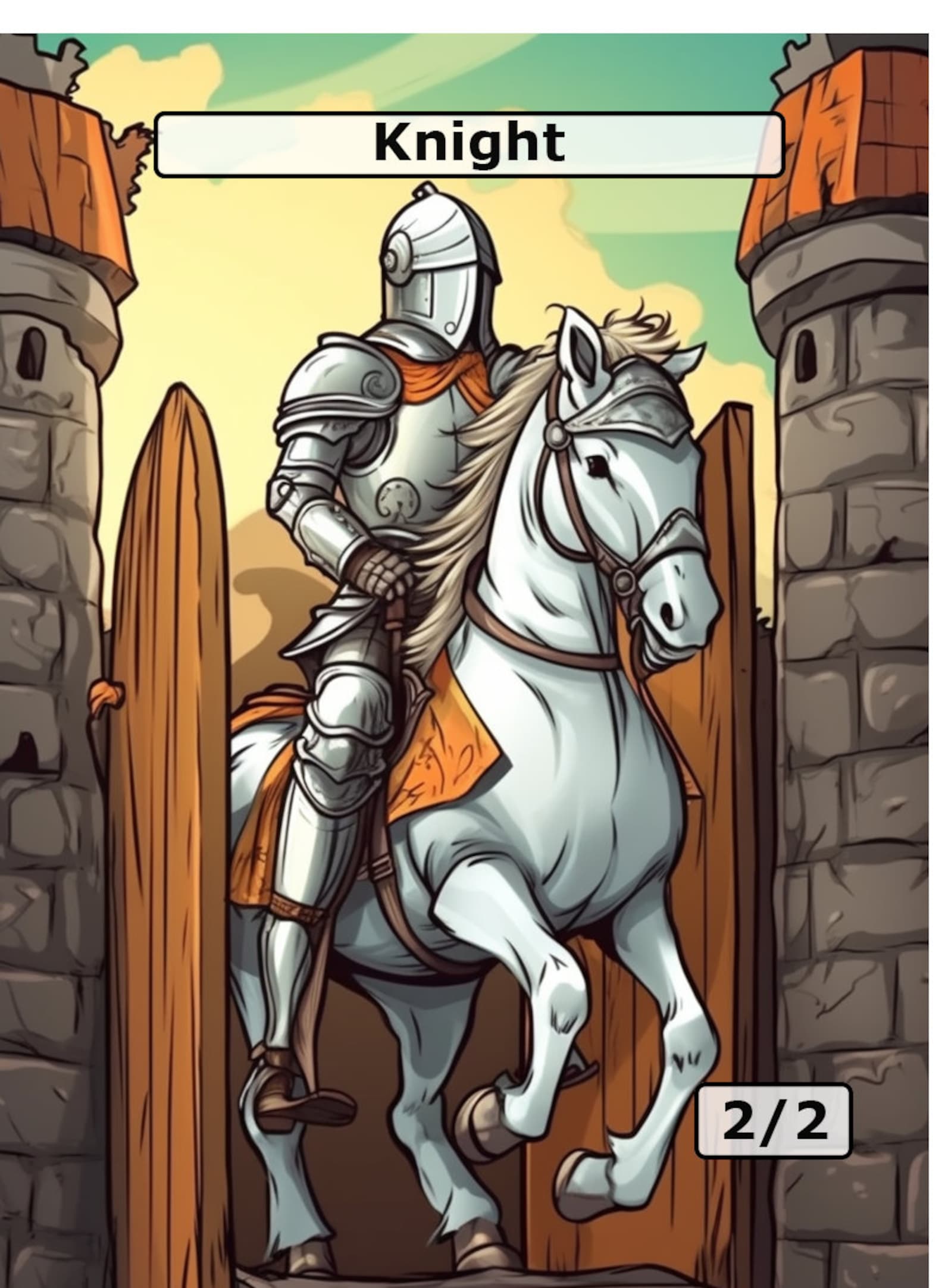 Knight Tokens for MTG (3 Cards) [2-sided] - Etsy