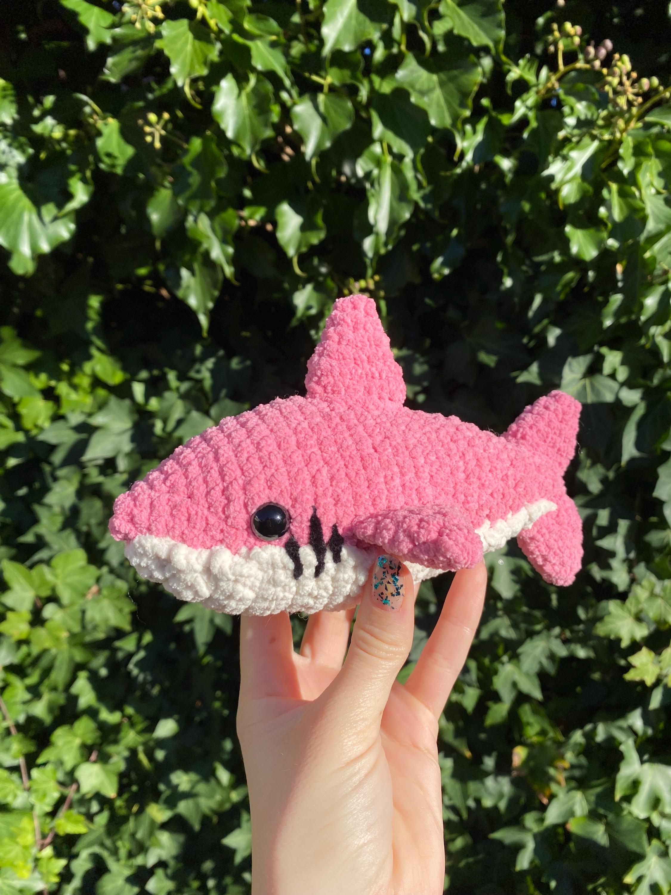 Pink Crochet Shark - Etsy