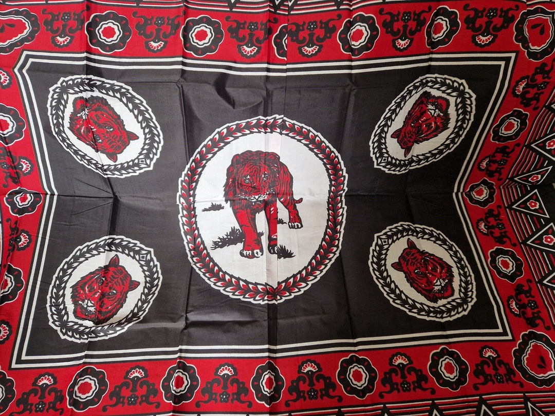 Tiger Print - Black - Ancestral Cloth - Amabhayi - Masela a Badimo - Etsy