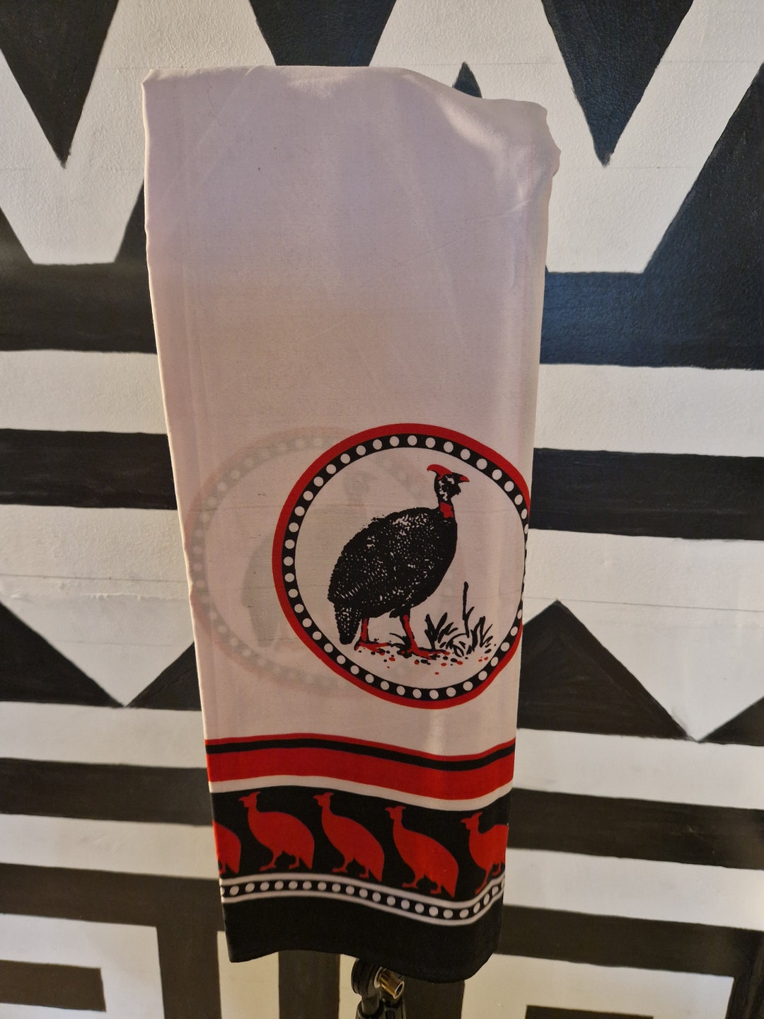 White Guinea Fowl Ancestral Cloth Amabhayi Masela a Badimo African ...