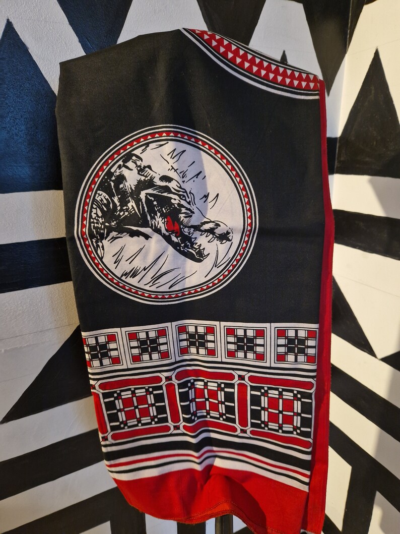 Crocodile- Black Ancestral Cloth - Amabhayi - Masela a Badimo - African ...