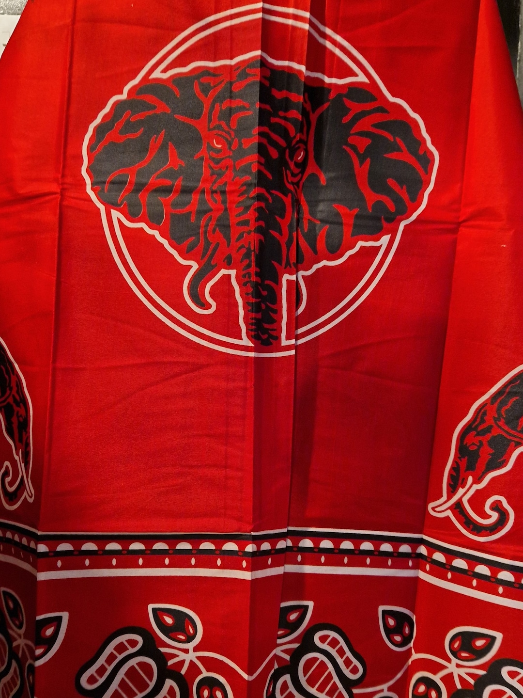 Elephant - Red Ancestral Cloth - Amabhayi - Masela a Badimo - Etsy