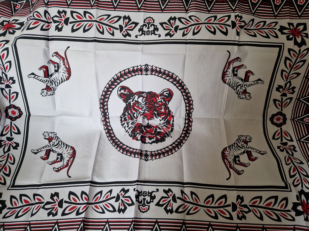 Tiger Print - White - Ancestral Cloth - Amabhayi - Masela a Badimo - Etsy