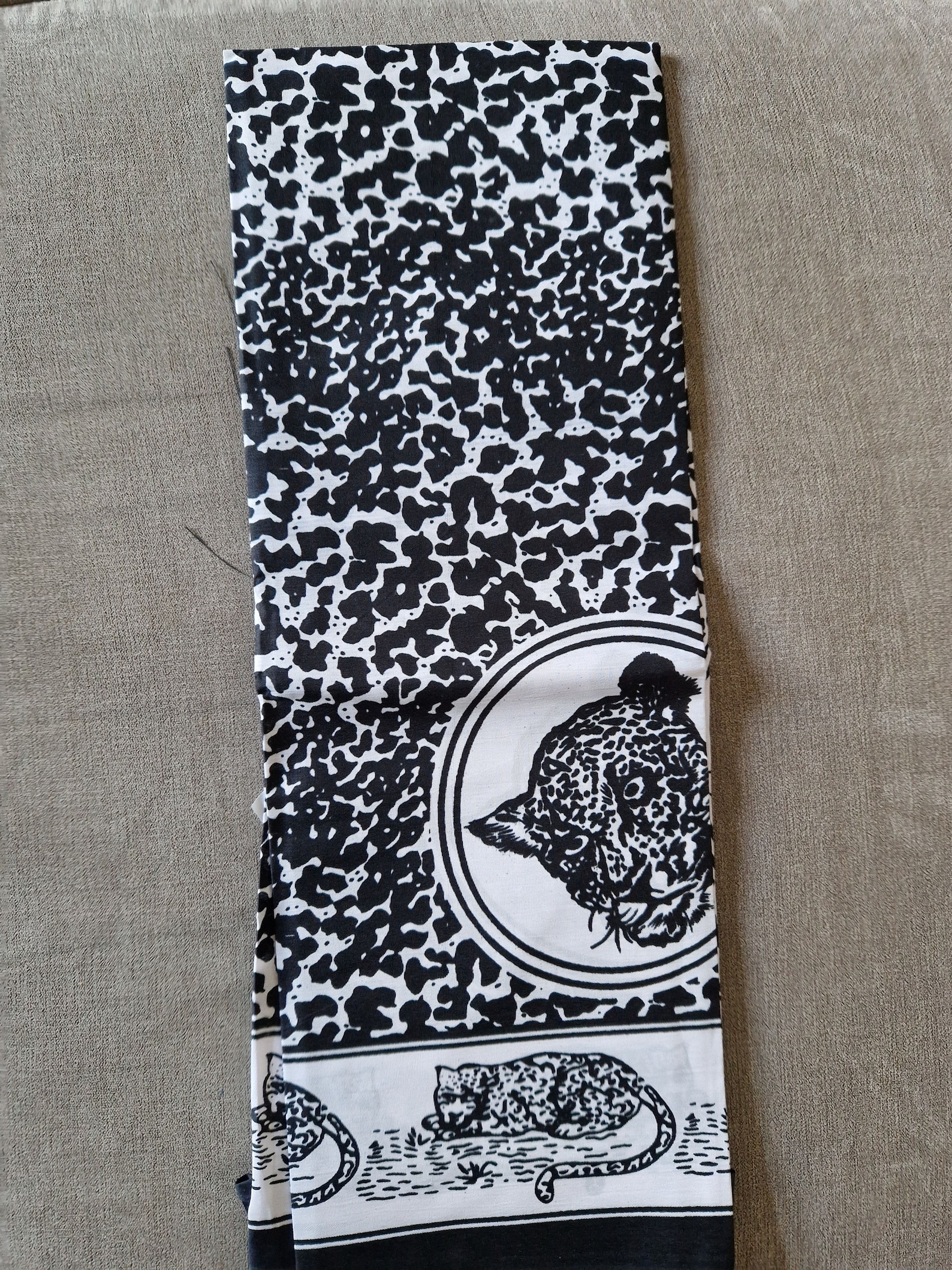 Leopard Print Black &white Ancestral Cloth Amabhayi Masela a Badimo - Etsy