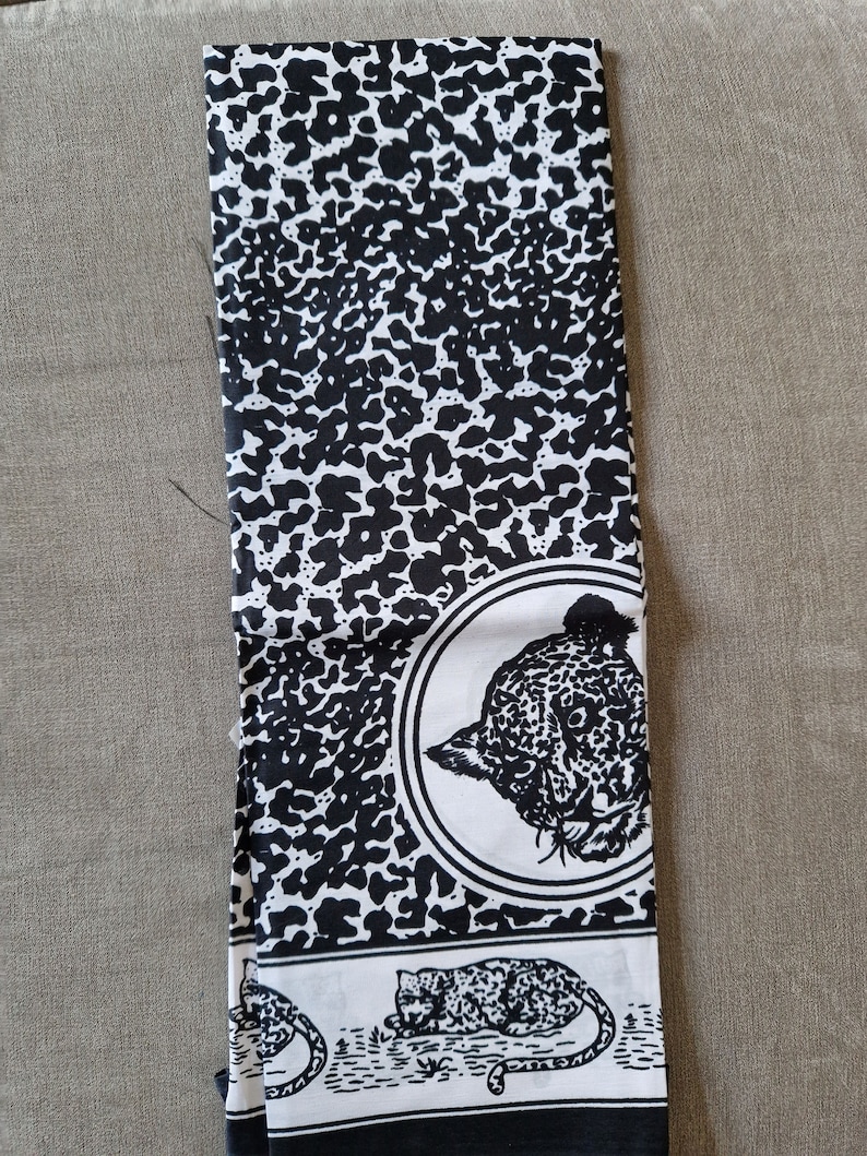Leopard Print Black &white Ancestral Cloth Amabhayi Masela a Badimo - Etsy