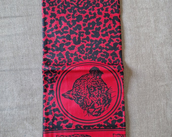 Leopard Print - Red&black - Ancestral Cloth - Amabhayi - Masela a ...