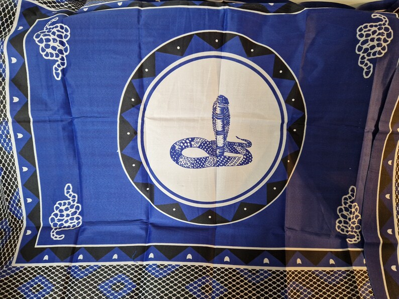 Cobra Kanga - Blue - Ancestral Cloth - Amabhayi - Masela a Badimo - Etsy