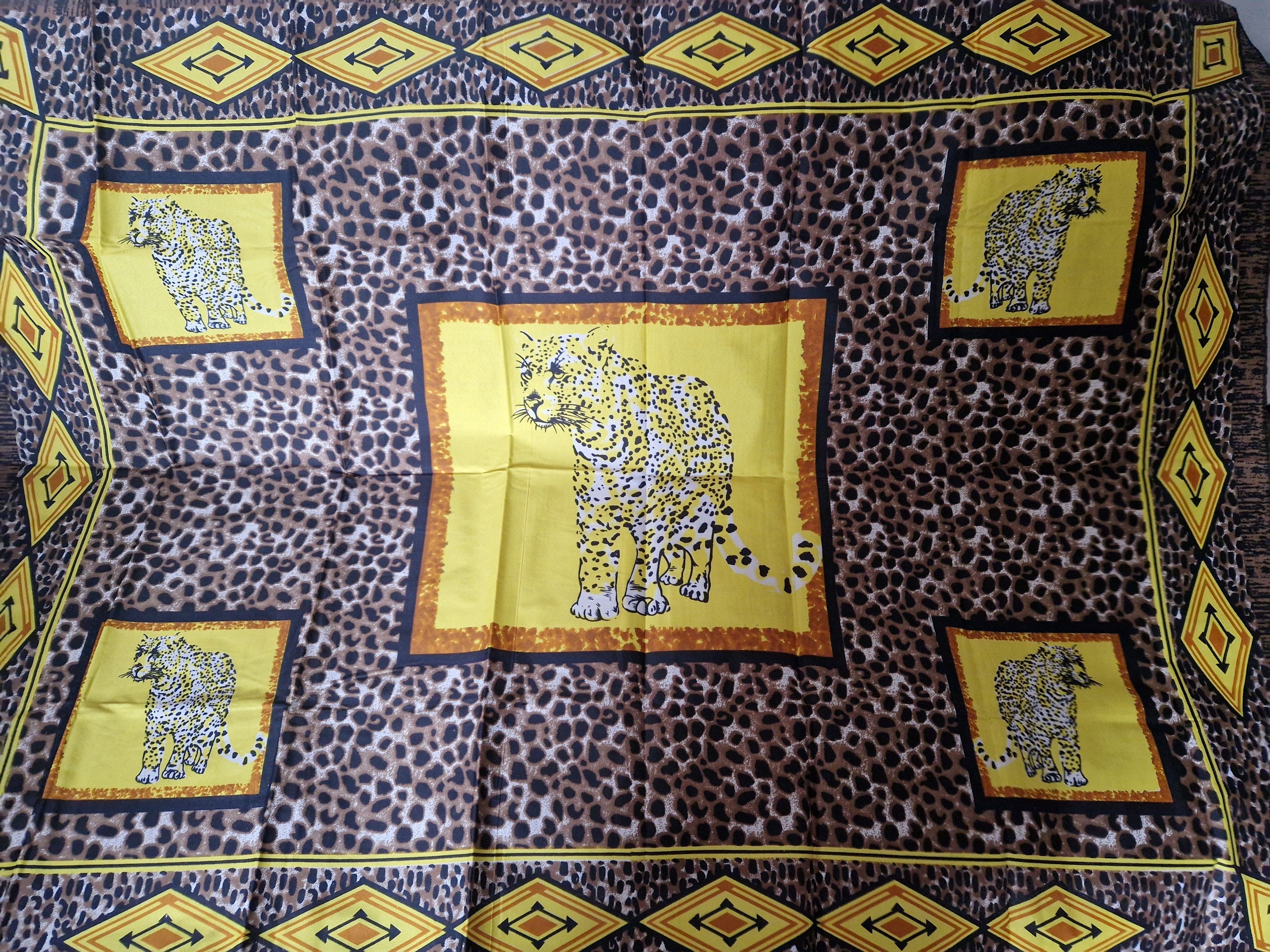 Leopard Print Ancestral Cloth - Amabhayi - Masela a Badimo - Etsy