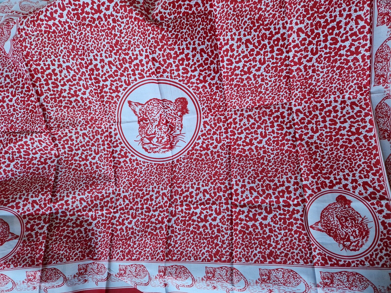 Leopard Print - Red&white - Ancestral Cloth - Amabhayi - Masela a ...