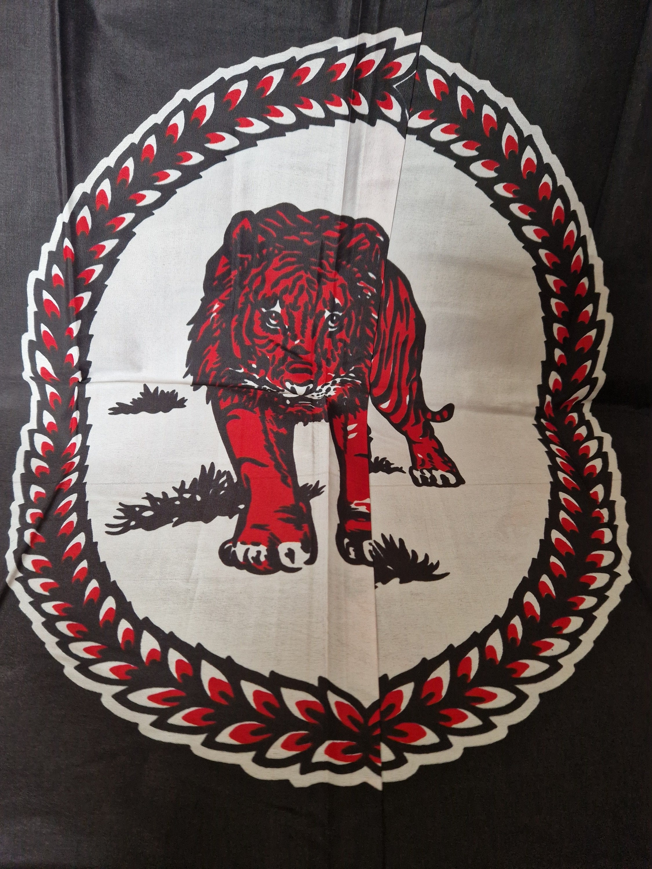 Tiger Print - Black - Ancestral Cloth - Amabhayi - Masela a Badimo - Etsy