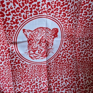 Leopard Print - Red&white - Ancestral Cloth - Amabhayi - Masela a ...