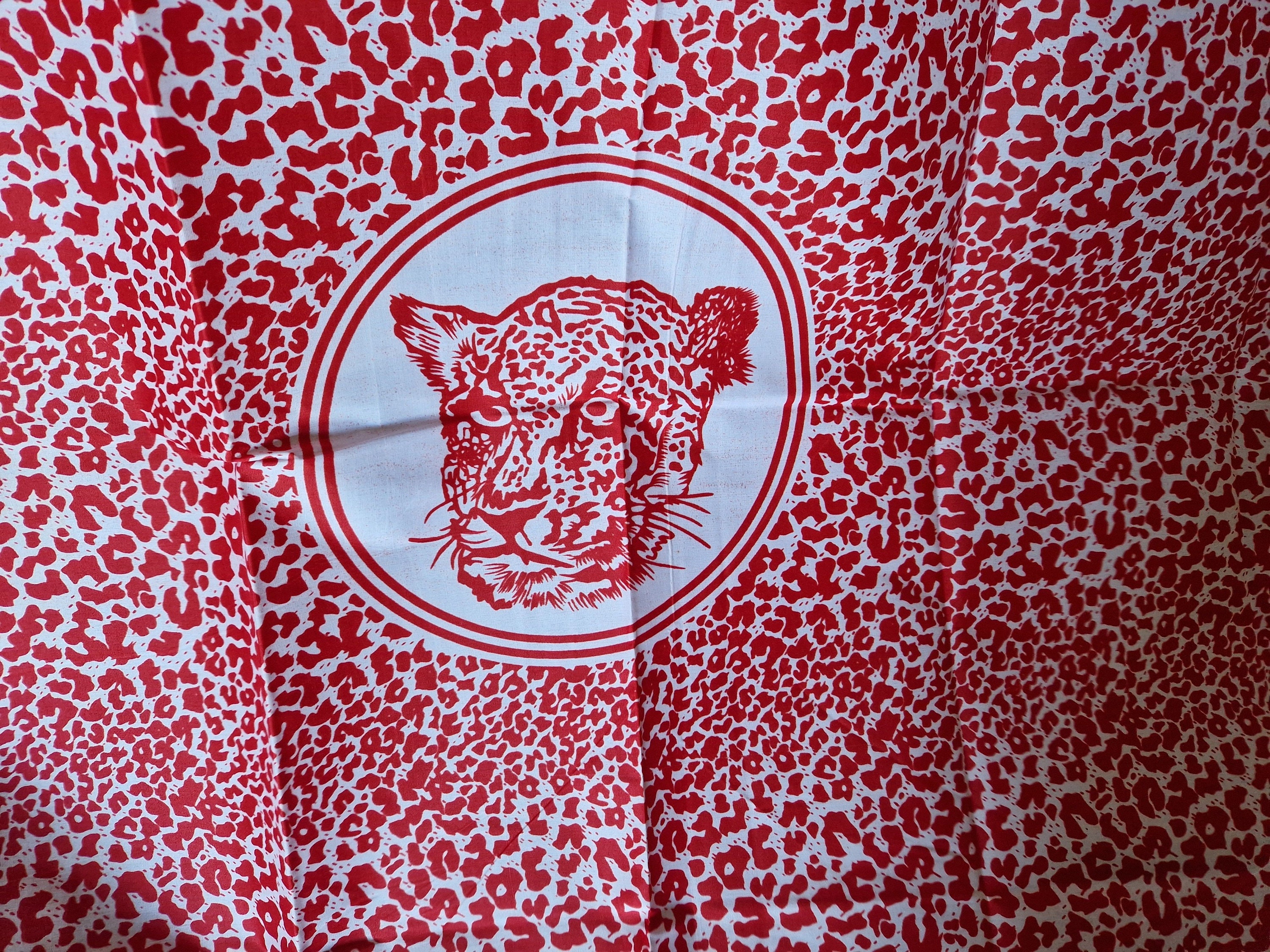 Leopard Print - Red&white - Ancestral Cloth - Amabhayi - Masela a ...