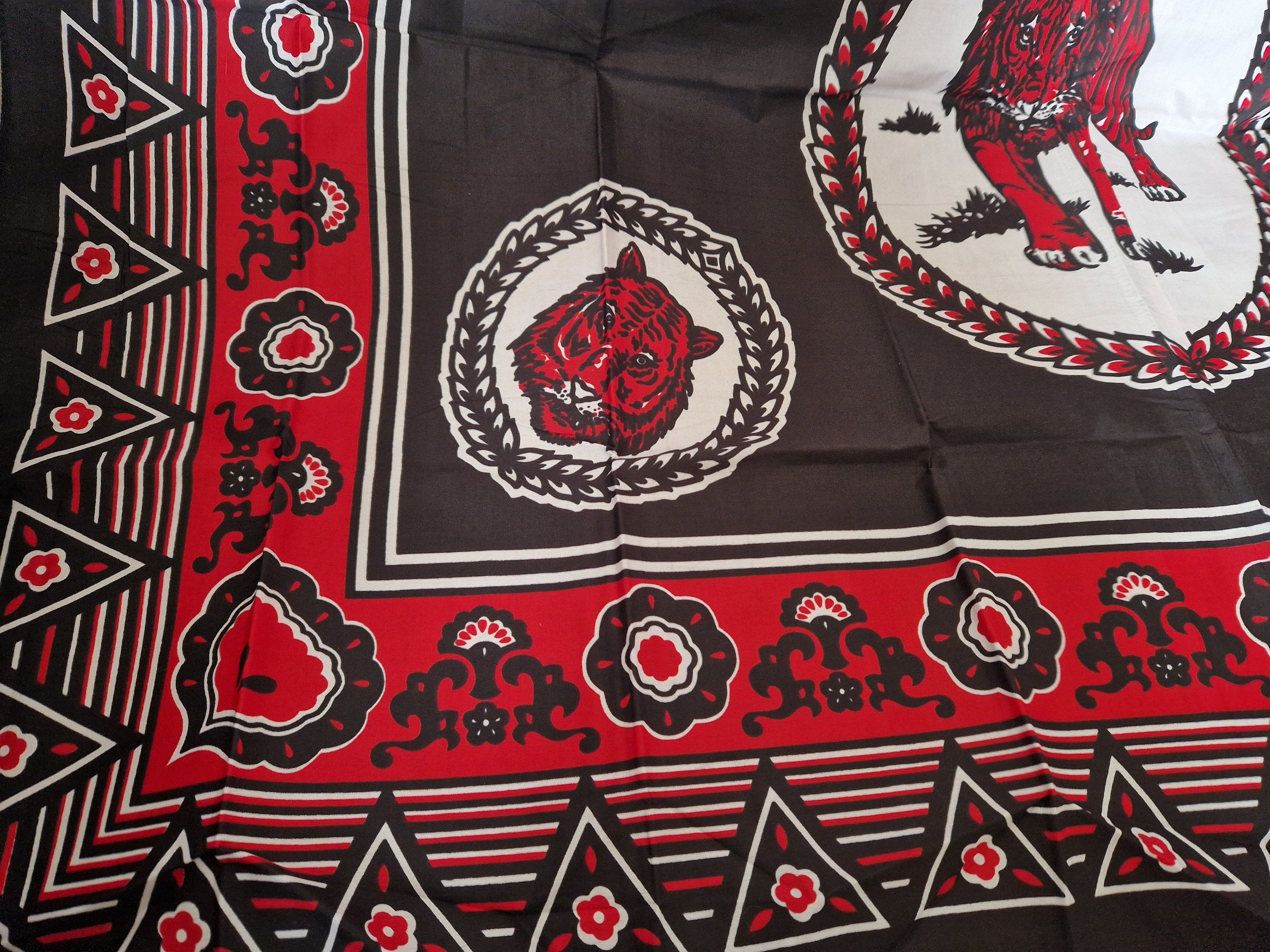 Tiger Print - Black - Ancestral Cloth - Amabhayi - Masela a Badimo - Etsy