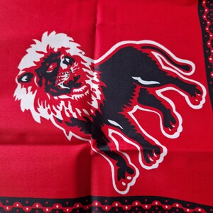 Lion Print-red- Ancestral Cloth - Amabhayi - Masela a Badimo - Etsy