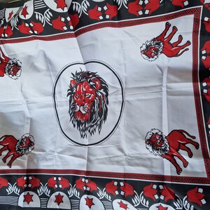 Lion Kanga - White -ancestral Cloth - Amabhayi - Masela a Badimo ...