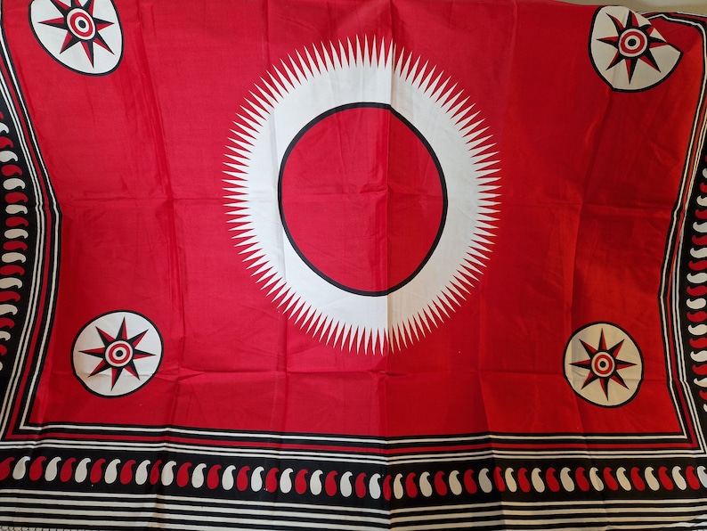 Sun - Red Dlozi Cloth- Ancestral Cloth - Amabhayi - Masela a Badimo ...
