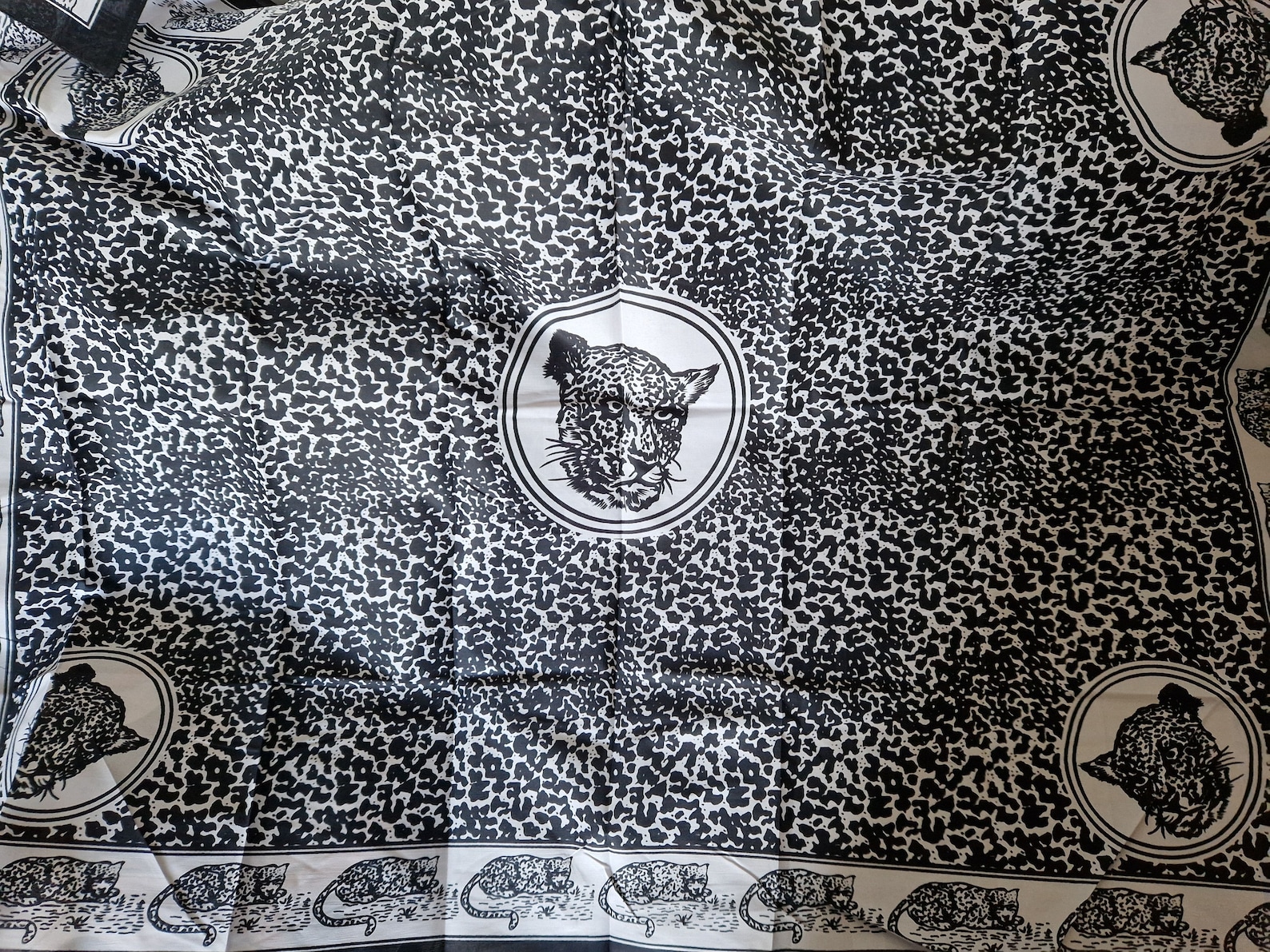 Leopard Print Black &white Ancestral Cloth Amabhayi Masela a Badimo - Etsy