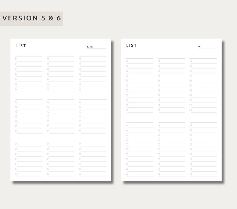 Blank Checklist Template Printable & Fillable, Simple Checklist ...