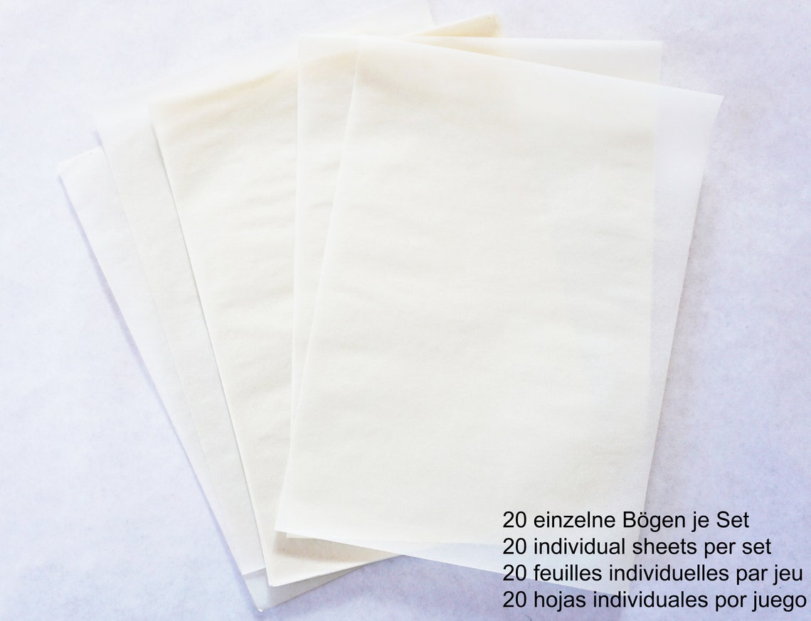 Vintage DDR Transparent Paper A3 Format 1980s, Set of 20 Sheets - Etsy