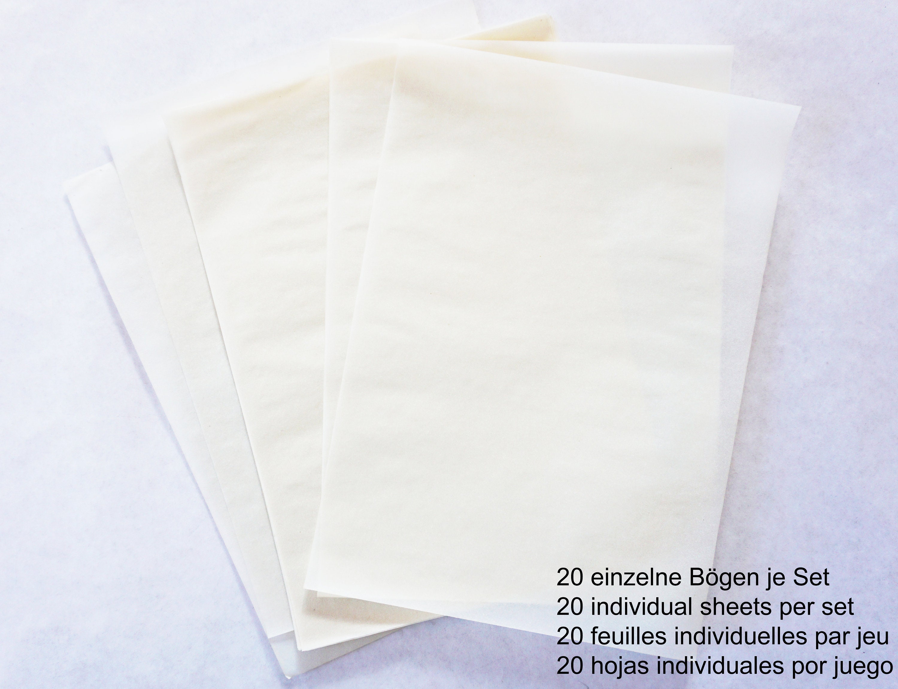 Vintage DDR Transparent Paper A3 Format 1980s, Set of 20 Sheets - Etsy