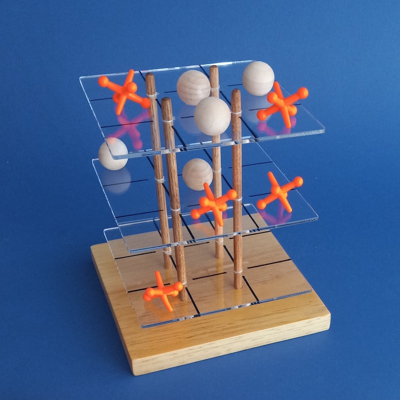 Wooden Tic Tac Toe Board - Etsy