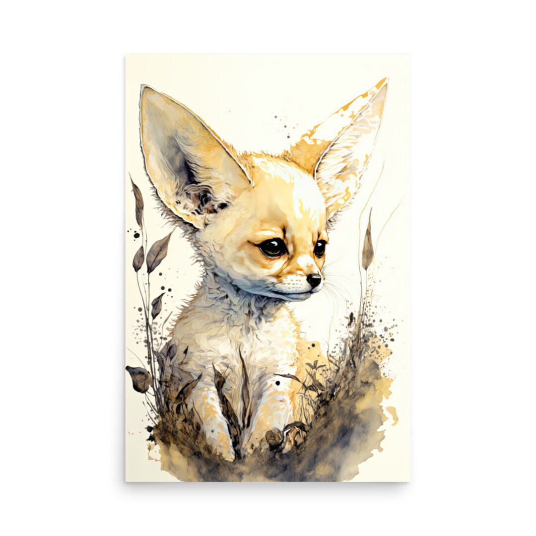 Wildlife Fennec Fox Digital Art Print - Etsy