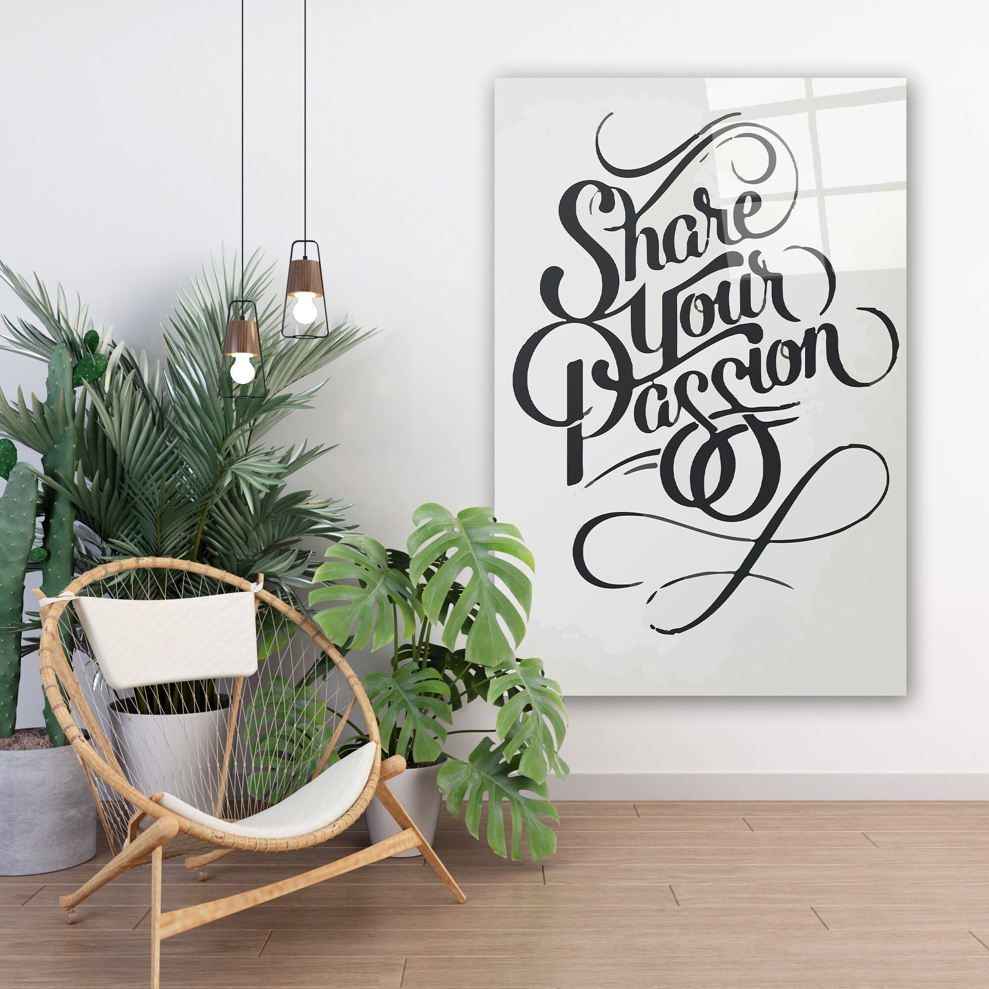 Share Your Passion Art Print Motivational Quote, Share Your Passion ...