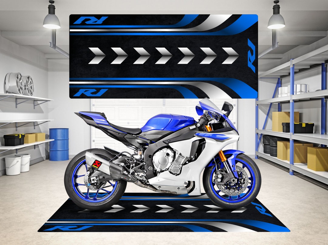 Designed Motorcycle Mat for Yamaha R1, Personalized Carpet Motorcycle ...