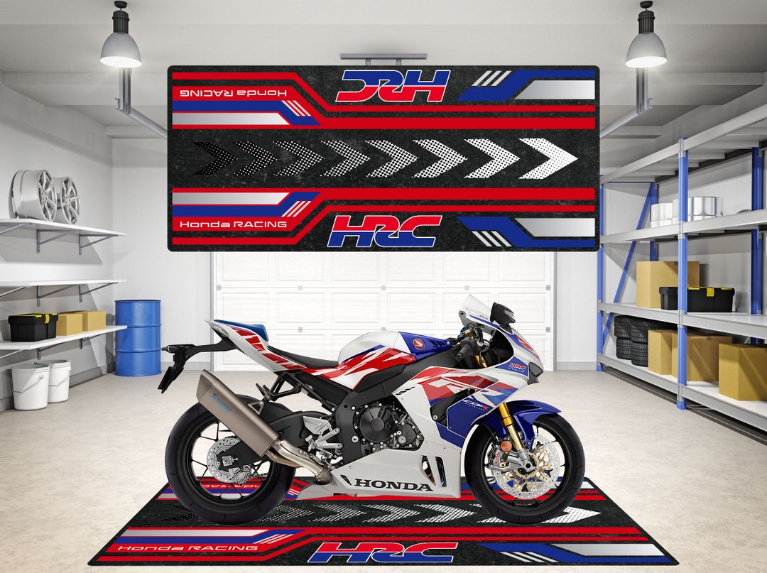 Motorcycle Rugs for HRC Honda, Personalized Honda HRC Motorcycle Mat ...