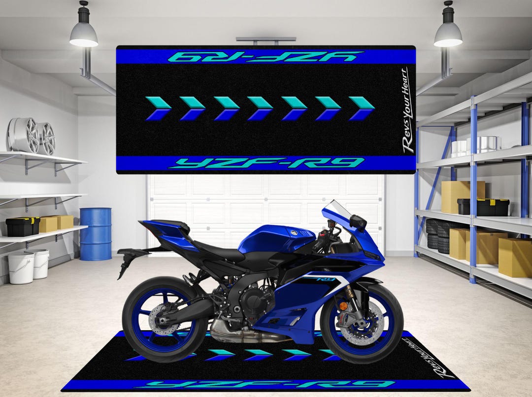 Motorcycle Mats for R9, Personalized Yamaha Motorcycle Mat, Ideal for ...
