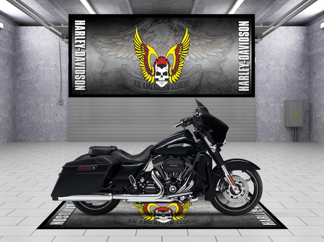 Harley Davidson Hells Angels American Legend Motorcycle Rugs - Etsy